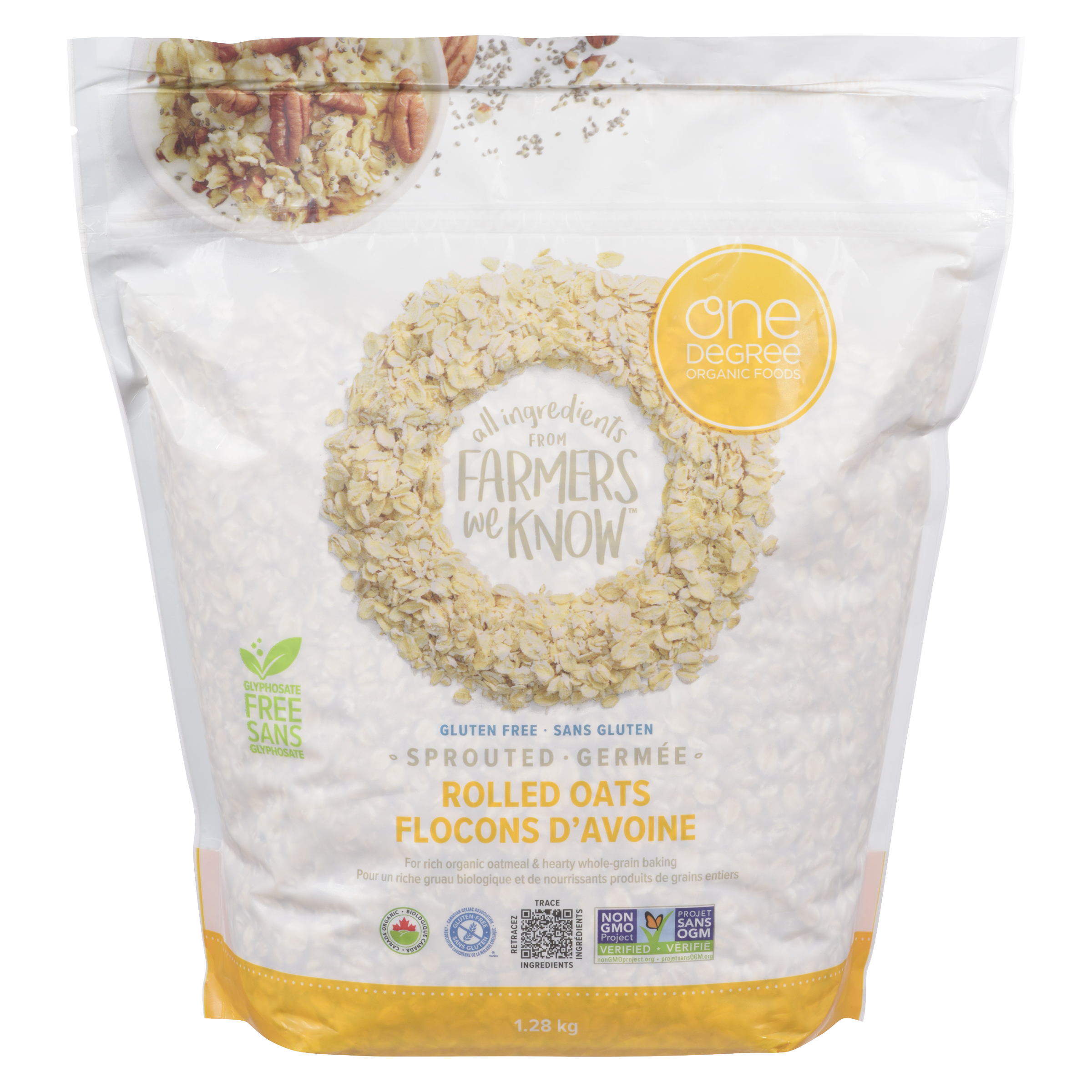 ONE DEGREE SPROUTED ROLLED OAT Powell's Supermarkets
