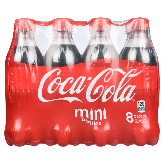 Coca Cola Coke Mini Bottles 8 X 300 Ml 2 40 L Powell s Supermarkets
